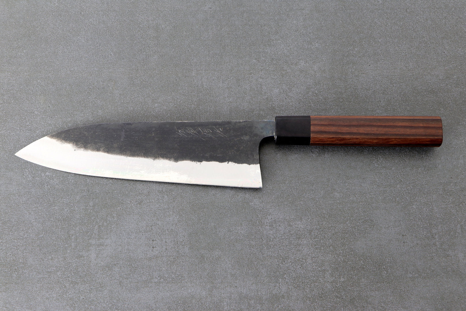 Gyuto 210mm Matsubara White #1 - Kurouchi Finished, Walnut Handle ...
